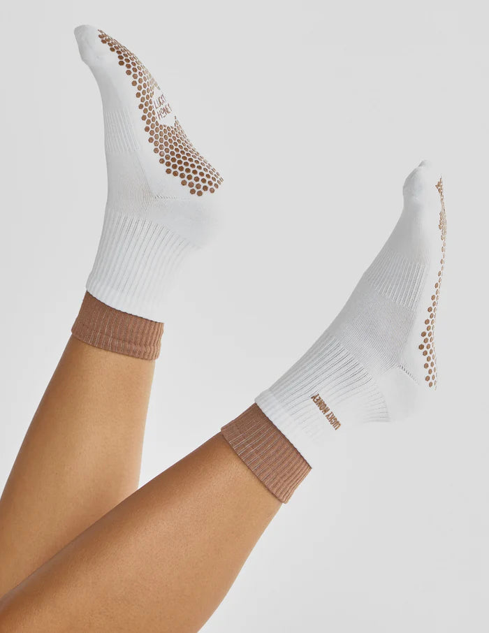 The Stack Sock- White – Clementine